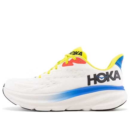 Hoka One One Clifton Athletic Sneakers - White/blue/red
