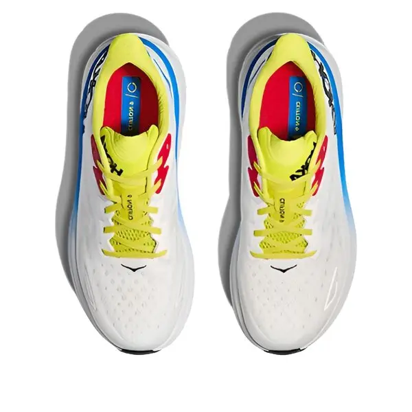 Hoka One One Clifton Athletic Sneakers - White/blue/red