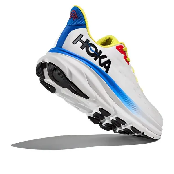 Hoka One One Clifton Athletic Sneakers - White/blue/red