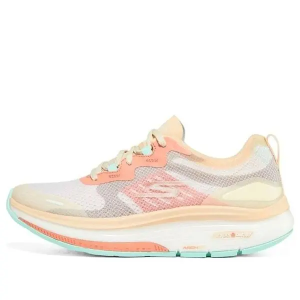 Sketchers Gowalk Workout Walker Athletic Sneakers - Natural/coral/mint