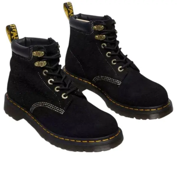 Dr. Martens 939 Distressed Lace-up Ankle Boots - Black