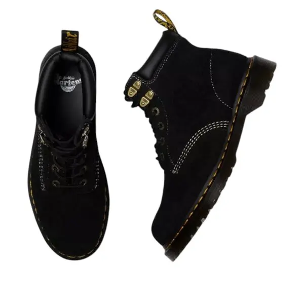 Dr. Martens 939 Distressed Lace-up Ankle Boots - Black