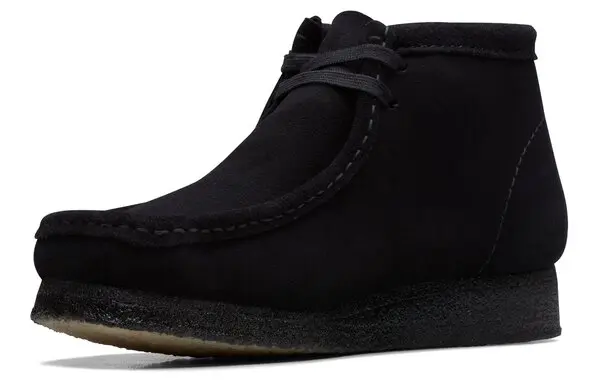 Clarks Wallabee Boots Suede - Black