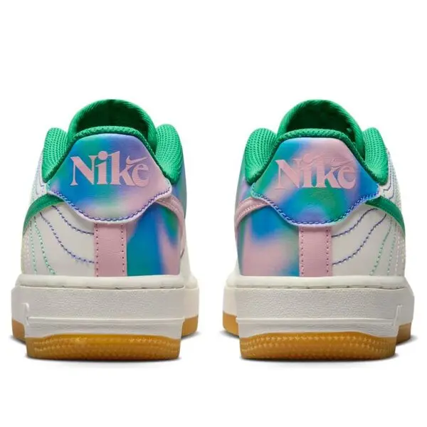Nike Force 1 Low "heel Stitch" Sneakers - White/green