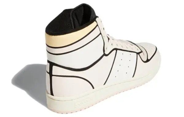 Adidas Originals Top Ten Rb High Top Sneakers - White/yellow/black
