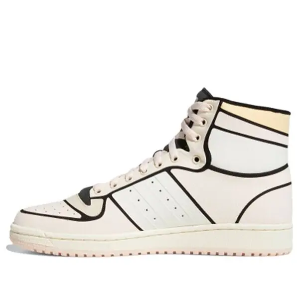 Adidas Originals Top Ten Rb High Top Sneakers - White/yellow/black