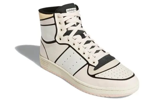 Adidas Originals Top Ten Rb High Top Sneakers - White/yellow/black