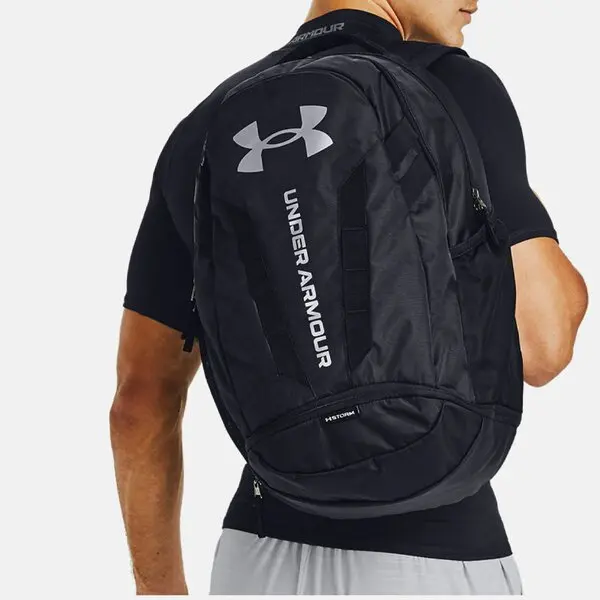 Under Armour Hustle 5.0 Backpack - Black/silver