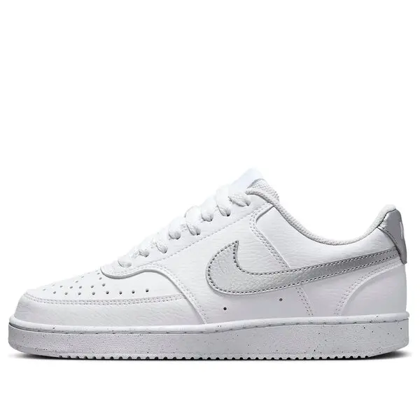 Nike Court Vision Low Next Nature Sneakers - White/white/metallic Silver