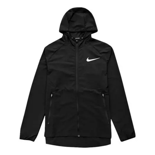 Nike Essential Hooded Windbreaker Jacket - Black
