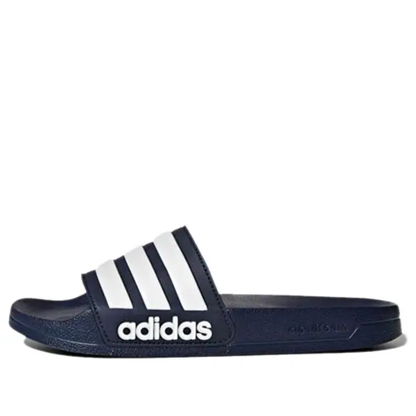 Adidas Adilette Slides - Blue/white