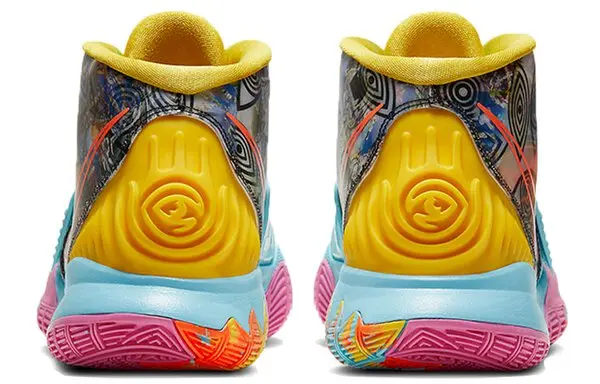 Nike Kyrie 6 "miami" Athletic Sneakers - Blue/yellow