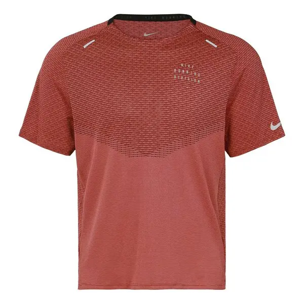 Nike Alphabet Printing Breathable Round Neck Short Sleeve Light Red T-shirt - Default Color