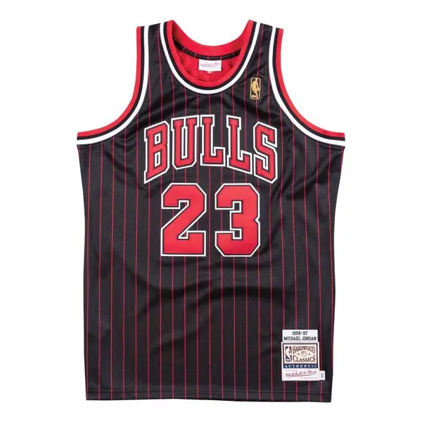Mitchell & Ness Michael Jordan Chicago Bulls 1996-97 Jersey - Black/red