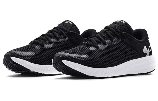 Under Armour Charged Pursuit 2 Big Logo Sneakers - Black/white/grey