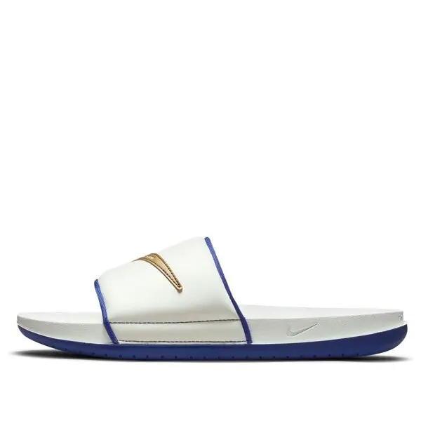 Nike Offcourt Slide Sail Metallic Gold - White/blue/gold