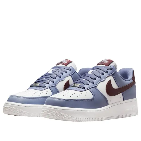 Nike Force 1 Low Athletic Sneakers - Diffused Blue