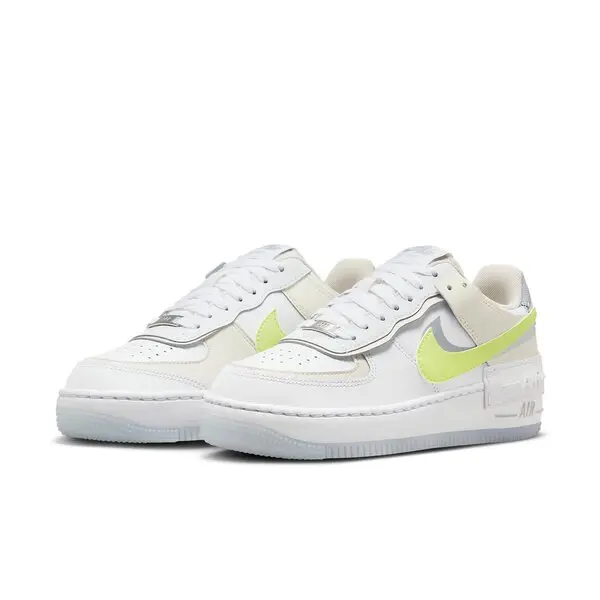 Nike Force 1 Low Shadow Sneakers - White/green/grey