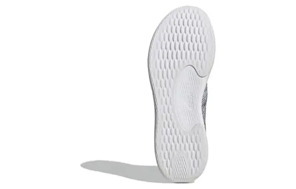 Adidas Cloudfoam Pure Heather White Sneakers - Cloud White/cloud White/core Black