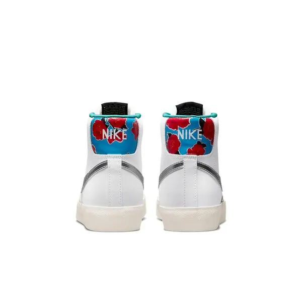 Nike Blazer Mid '77 High Top Sneakers - White/yellow/gray