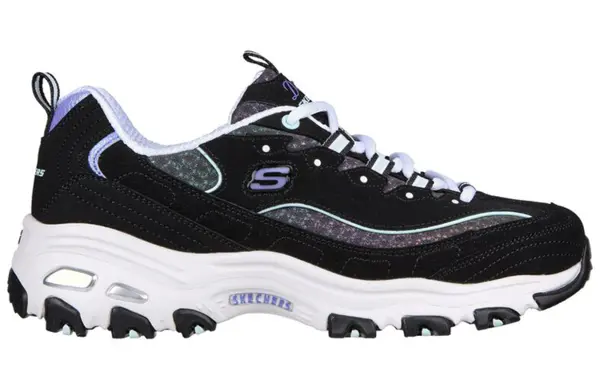 Sketchers D'lites Glowing Path Sneakers - Black