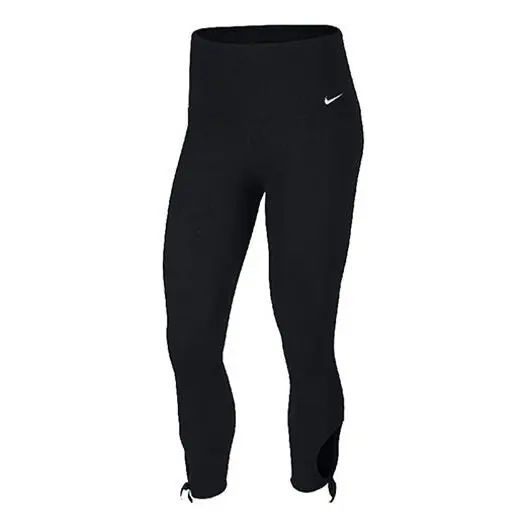 Nike Leggings With Stirrup Detail - Black