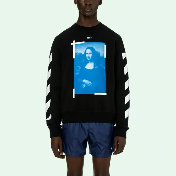 Off-White Mona Lisa Graphic Crewneck Sweatshirt