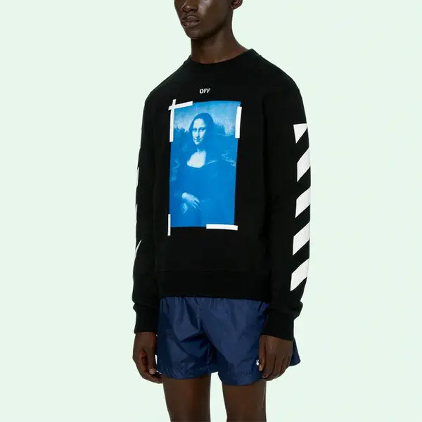 Off-White Mona Lisa Graphic Crewneck Sweatshirt