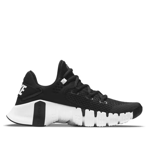 Nike Free Metcon 4 "black White" Athletic Sneakers - Black/white/volt