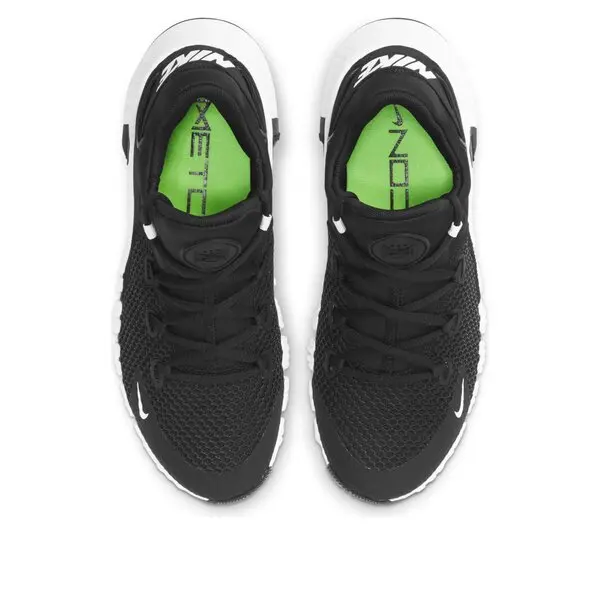Nike Free Metcon 4 "black White" Athletic Sneakers - Black/white/volt