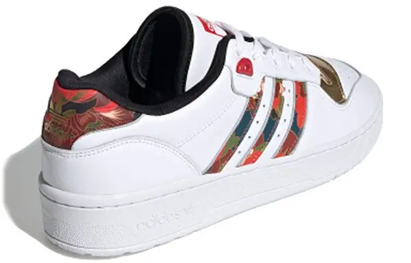 Adidas Rivalry Low Sneakers - Black/gold/red