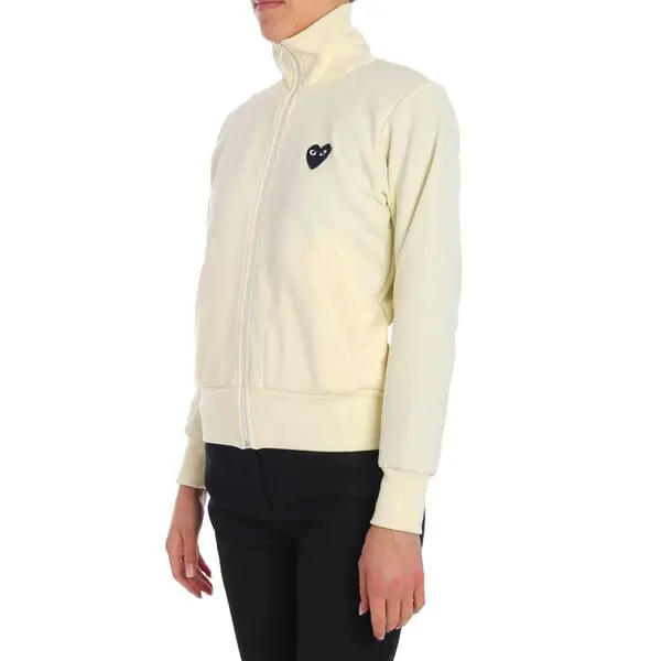 Play Comme Des Garcon Big Heart Track Jacket - White
