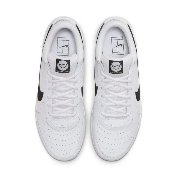 Nike Court Zoom Lite 3 Lace-up Sneakers - White/black