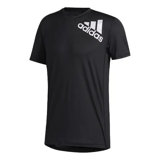 Adidas Ask 2 Ftd Bos T Logo Printing Sports Training Short Sleeve - Black