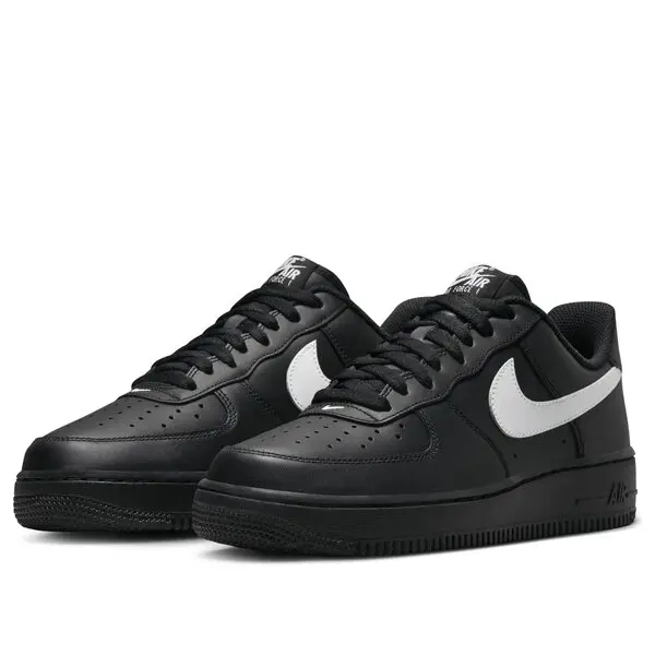 Nike Force 1 Low Athletic Sneakers - Black/white