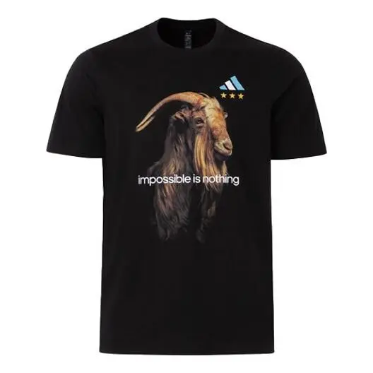 Adidas Messi Goat Graphic T-shirt 'black - Black/multi-color