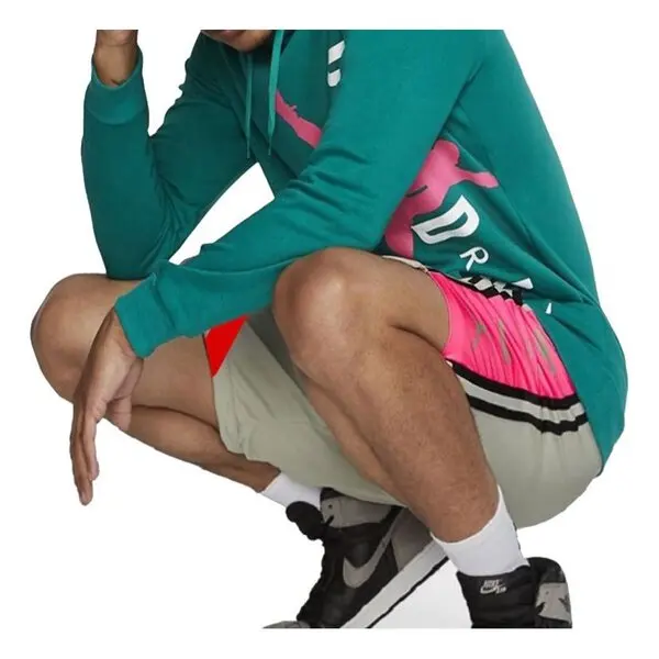 JORDAN Hbr Quick-dry Ventilate Basketball Shorts - Grey/pink