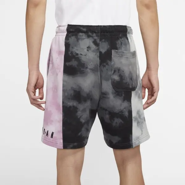 JORDAN Sport Dna Embroidered Pattern Contrast Color Stitching Shorts Gray