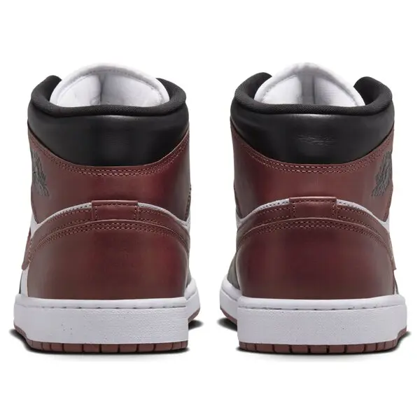 JORDAN 1 Mid Sneakers - White/black/red