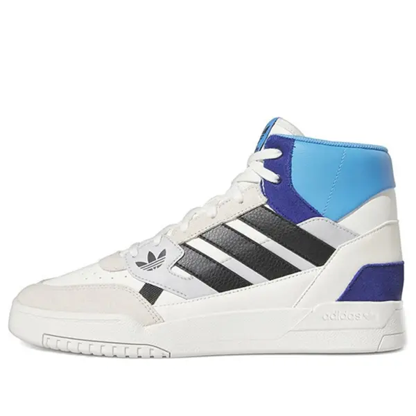Adidas Originals Drop Step High Top Sneakers - Black/blue/white