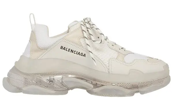 Balenciaga Triple S Clear Sole Sneakers - White