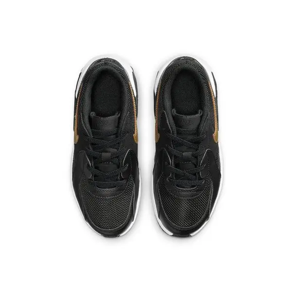Nike Max Excee Casual Low Top Sneakers - Black/gold/white