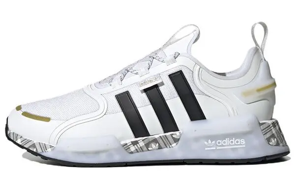 Adidas Nmd_r1 V3 Sneakers - Cloud White/core Black/gold Metallic