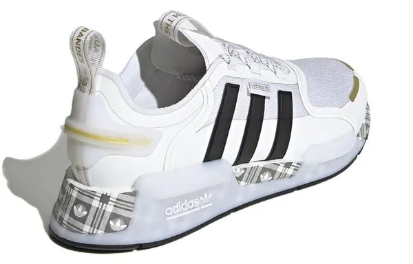 Adidas Nmd_r1 V3 Sneakers - Cloud White/core Black/gold Metallic