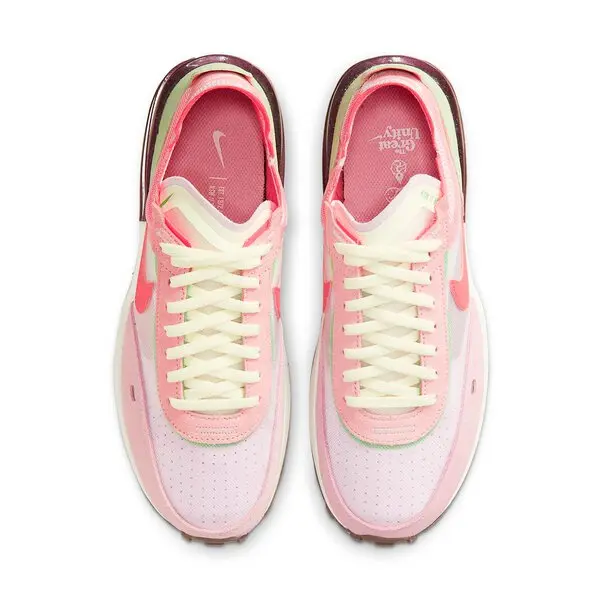 Nike Waffle One "rawdacious" Sneakers - Pink/green/brown
