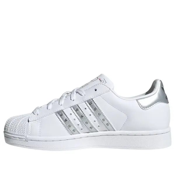 Adidas Superstar Ii 'white Metallic Silver - Cloud White/metallic Silver/bright Red