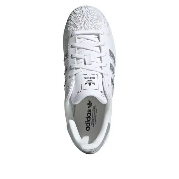Adidas Superstar Ii 'white Metallic Silver - Cloud White/metallic Silver/bright Red