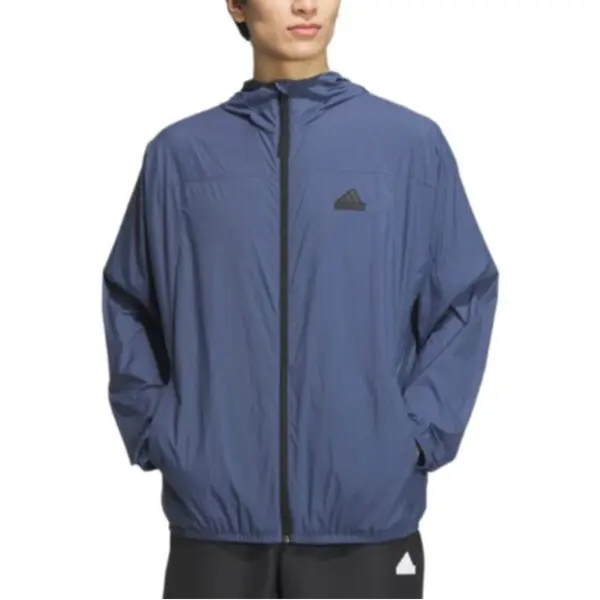 Adidas Full-zip Hoody Jacket - Blue