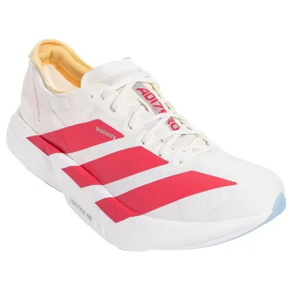 Adidas Adizero Adios Pro 4 Sneakers - Off White/lucid Red/clear Sky