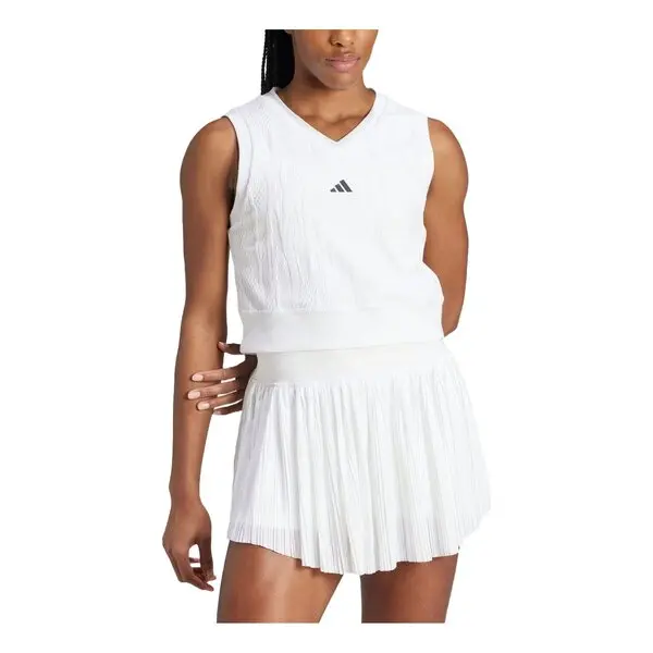 Adidas Pro Aeroready Crop Top - White
